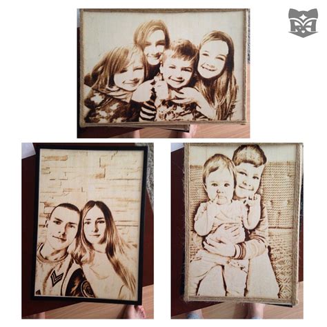 Эксклюзивные и индивидуальные работы из дерева на заказ портреты картины логотипы по