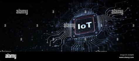 Iot Connecting Devices For Smarter Living Illustrated On A Processor