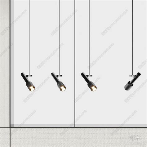 现代吊灯射灯su模型下载【id1126901139】知末su模型网