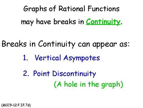 Rational Functions A Function Of The Form Where