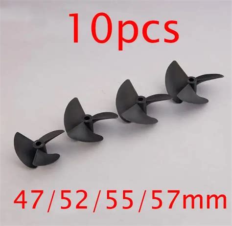 10pcs Nylon Propeller For RC Boat 3 Blades Semi Submerged Propellers 4 76mm 47 52 55 57mm 2B05