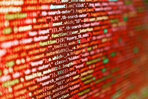 Coding Css On Mornitor At The Office For Background Or Montage