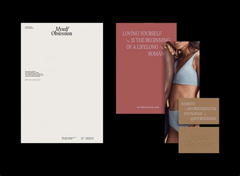 Myself Obsession Underwear Brand Identity Behance