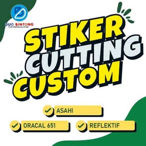 Jual Cutting Sticker Custom Stiker Logo Perusahaan Stiker Nama
