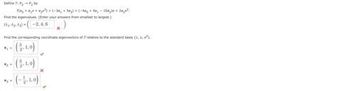 Solved Define Tp2→p2 By
