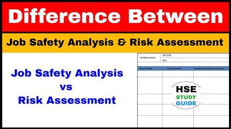 Difference Between Jsa And A Risk Assessment Here S The Difference Vrogue