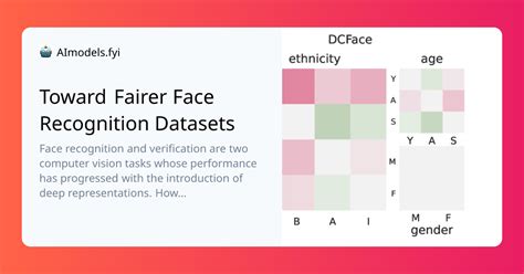 Toward Fairer Face Recognition Datasets Ai Research Paper Details