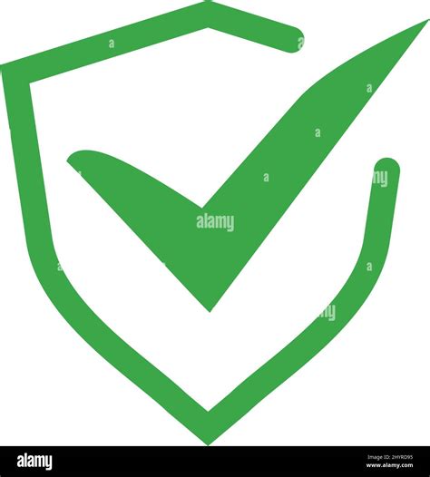 Checkmark And Shield Security And Authentication Editable Vector Stock Vector Image And Art Alamy