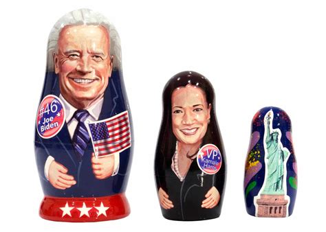 Vote Biden Harris Liberty 2020 Nesting Doll 3pc3
