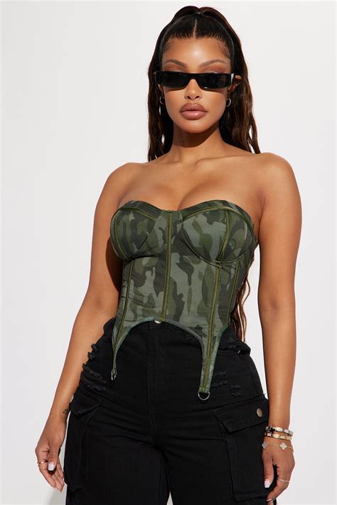 Cadet Cutie Camo Corset Camouflage Fashion Nova