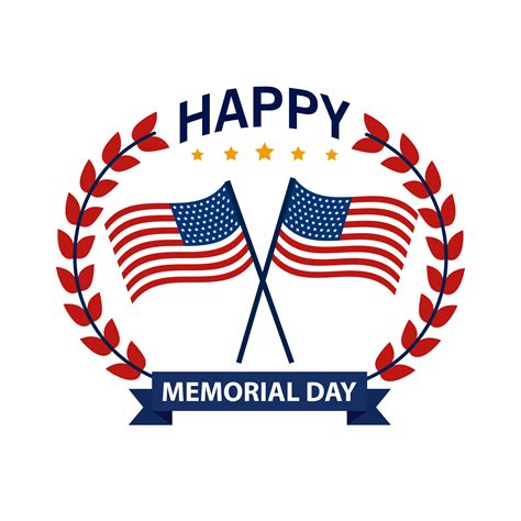Memorial Day Flags 3689399 Vector Art At Vecteezy
