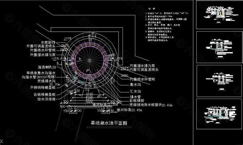 广场喷泉平面图装饰装修素材免费下载 图片编号 5816937 六图网