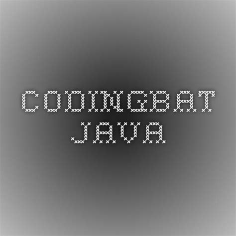 Codingbat
