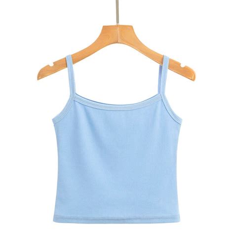Women Seamless Tank Top Female Ribbed Crop Top Fitness U Back Camisole