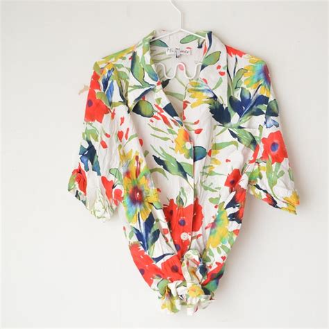 Baggy Button Up Shirt Etsy