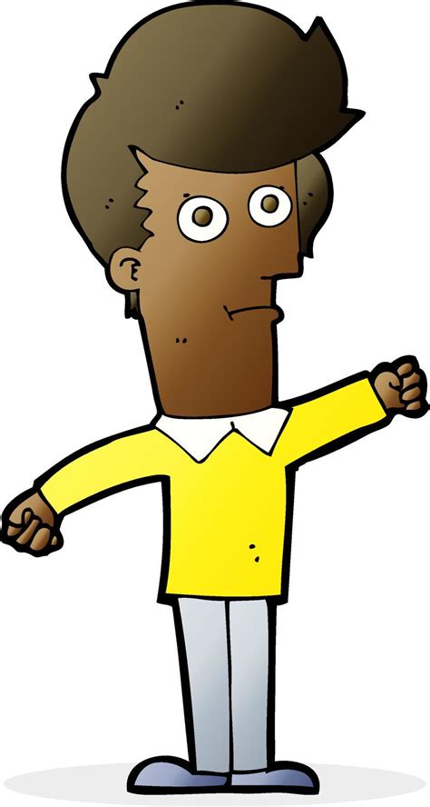 Cartoon Man Punching 12265050 Vector Art At Vecteezy