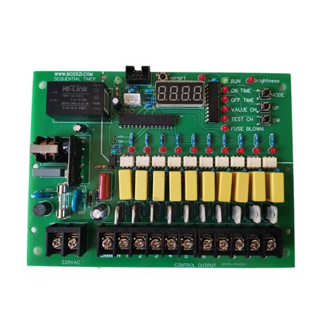 Sequential Timer Triac 220 10 V1 วงจรตั้งเวลาดิจิตอล 10 ช่อง Shopee
