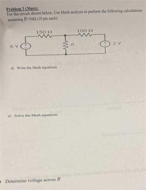 solved problem 3 30pts for the circuit shown below use