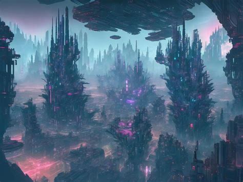 premium ai image fantasy cityscape ai generated