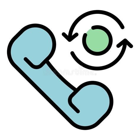 Telephone Call Support Icon Vector Flat Stock Vector Illustration Of Listen Chat 285764695