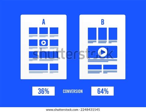 Ab Testing Concept Illustration Split Test Stock Vector Royalty Free 2248431545 Shutterstock