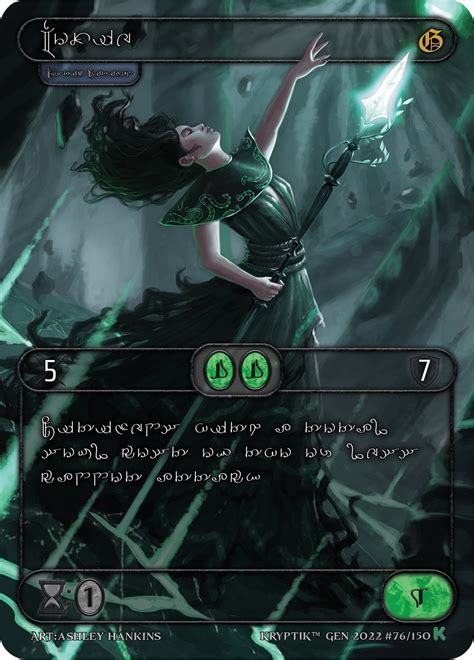 Moxie Silver Kryptik Language Genesis Kickstarter Kryptik Tcg