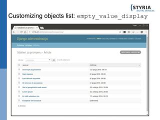 Django Admin Python Meeutp PPT