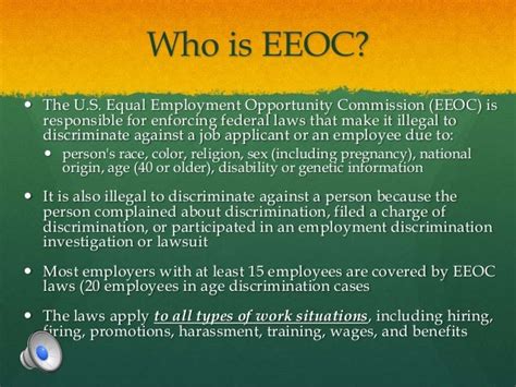 Eeoc Overview