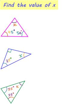 Angle Sum Property Math By Ripanjeet Kaur TPT