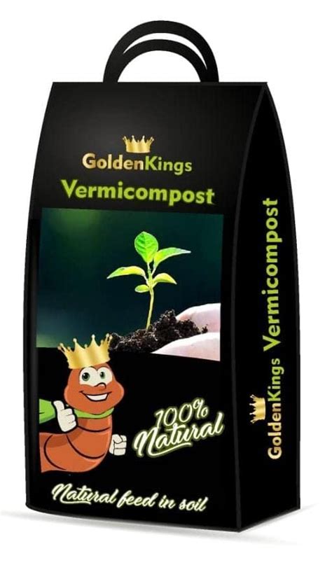 Goldenkings Vermi Compost 5kg 100 Natural Vermi Fertilizer Natural Booster For Plant 5kg