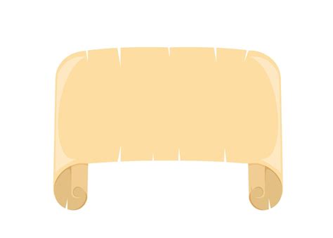 Papyrus Rol Perkament Papier Met Oud Textuur Vector Banier Geïsoleerd