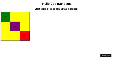 Flexbox Box Exercise Codesandbox