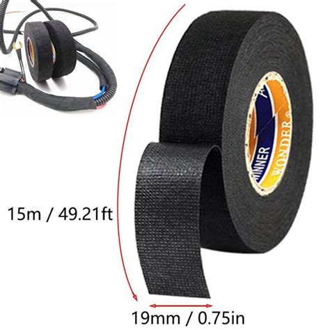 Ruban Isolant Lectrique 2 Pcs Adhsif Noir Haute Viscosit 19 Mm X 15 M