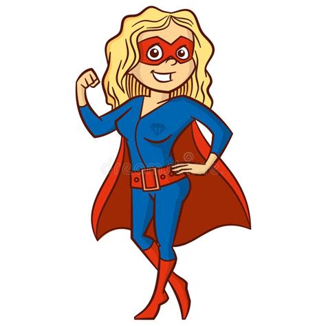 Superhero Woman Blonde Stock Illustrations 195 Superhero Woman Blonde