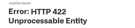 What Is 422 Error How To Fix It