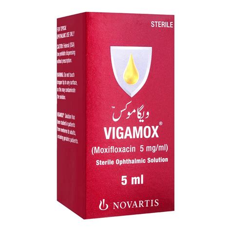 Purchase Novartis Pharmaceuticals Vigamox 05 Eye Drops 5ml Online At