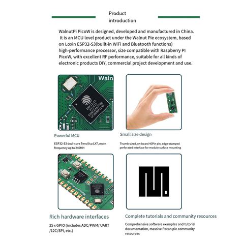 Для Picow Espressif Esp32 S3 макетная плата 24g Wifi 80211 Bg
