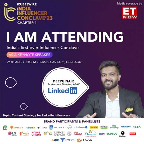 Deepu Sukumaran Nair On Linkedin Iic23 Influencermarketing Conclave 13 Comments