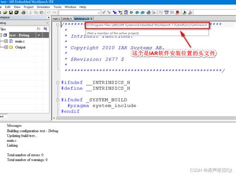 Iar Fatal Error Pe1696 Cannot Open Source File Intrinsicsh 错误原因之一 Csdn博客