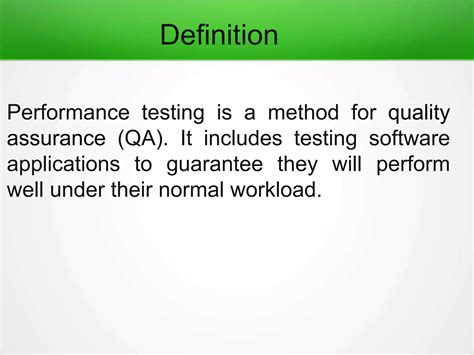 The Performance Testing Process And Important Aspects Related To It PPT