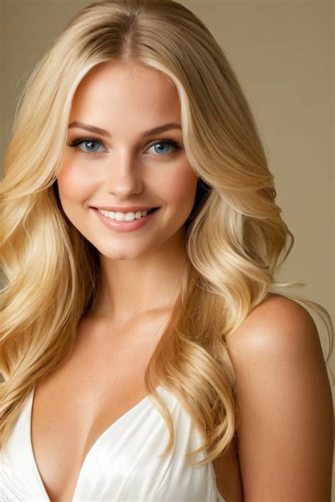Beautiful Woman Sultry Smile Image Created By Tensorart