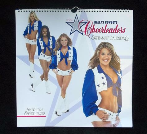 Dallas Cowboys Cheerleaders Swimsuit Calendar Large Vintage 2006