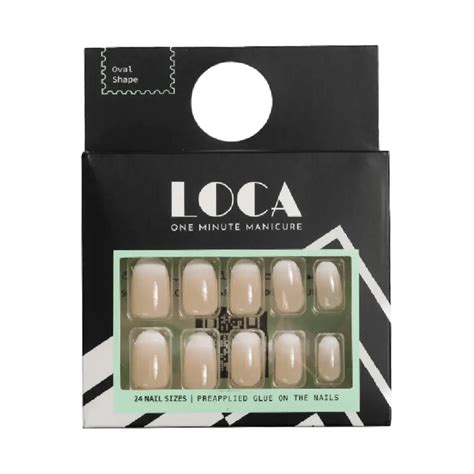 أظافر صناعية لصق ذاتي فرنسي اومبريه شكل اوفال 29 من لوكا من نايس ون