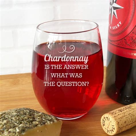 Stemless Wine Glass Etsy