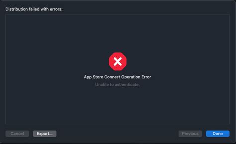 Distribute App Fails Apple Developer Forums