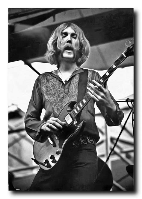 Duane Allman Art Real Cotton Canvas Print Frame Ready For Dorm Office