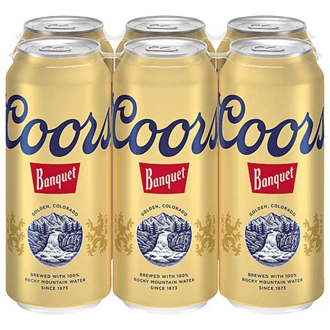 Coors Golden Banquet American Lager Beer 5 Abv 6 Pack 16 Oz Beer