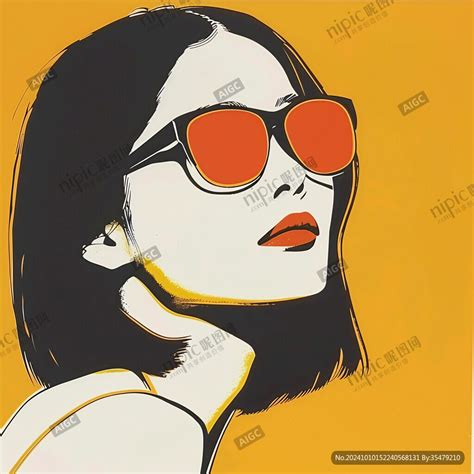 Ai创作图潮流插画美女人物插画 波普风插画 少女海报插画 插画人物戴眼镜女孩 美女插画海报 高级感女插画 人物装饰画原创 酷女孩插画 扁平插画人物时尚杂志 港风挂画 时尚人物现代装饰画 扁平风