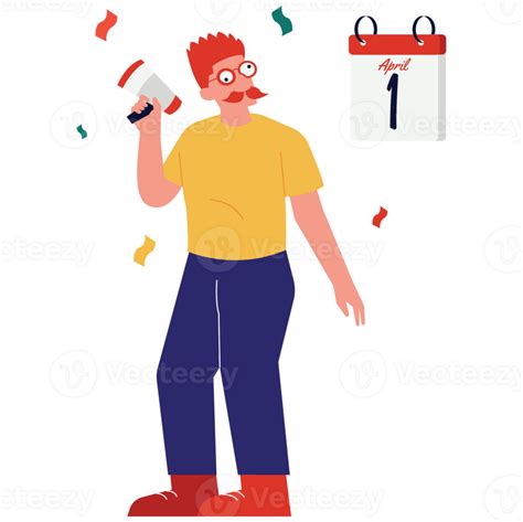 April Fools 2d Color Illustrations 27050080 Png