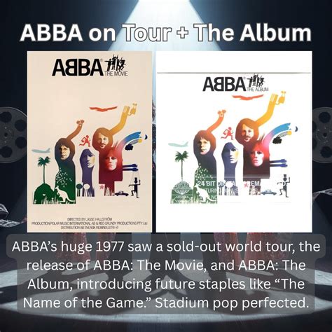 The 77 🎤 Abba On Tour On Top 🎶 1977 Was A Landmark Year For Abba